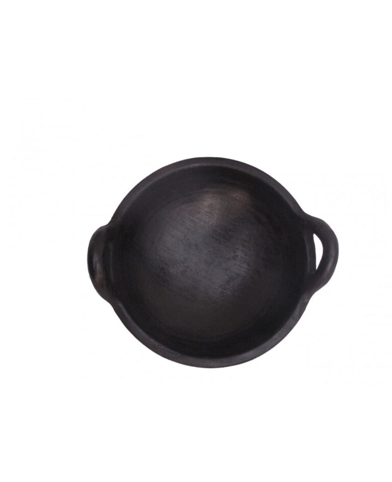 MANCHATTY,CLAY COOKING POT BLACK | Spice So Craft
