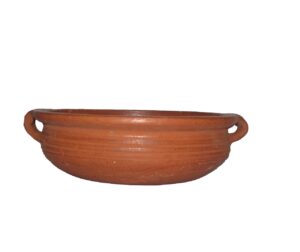 MANCHATTY,CLAY COOKING POT RED-with lower handle | Spice So Craft