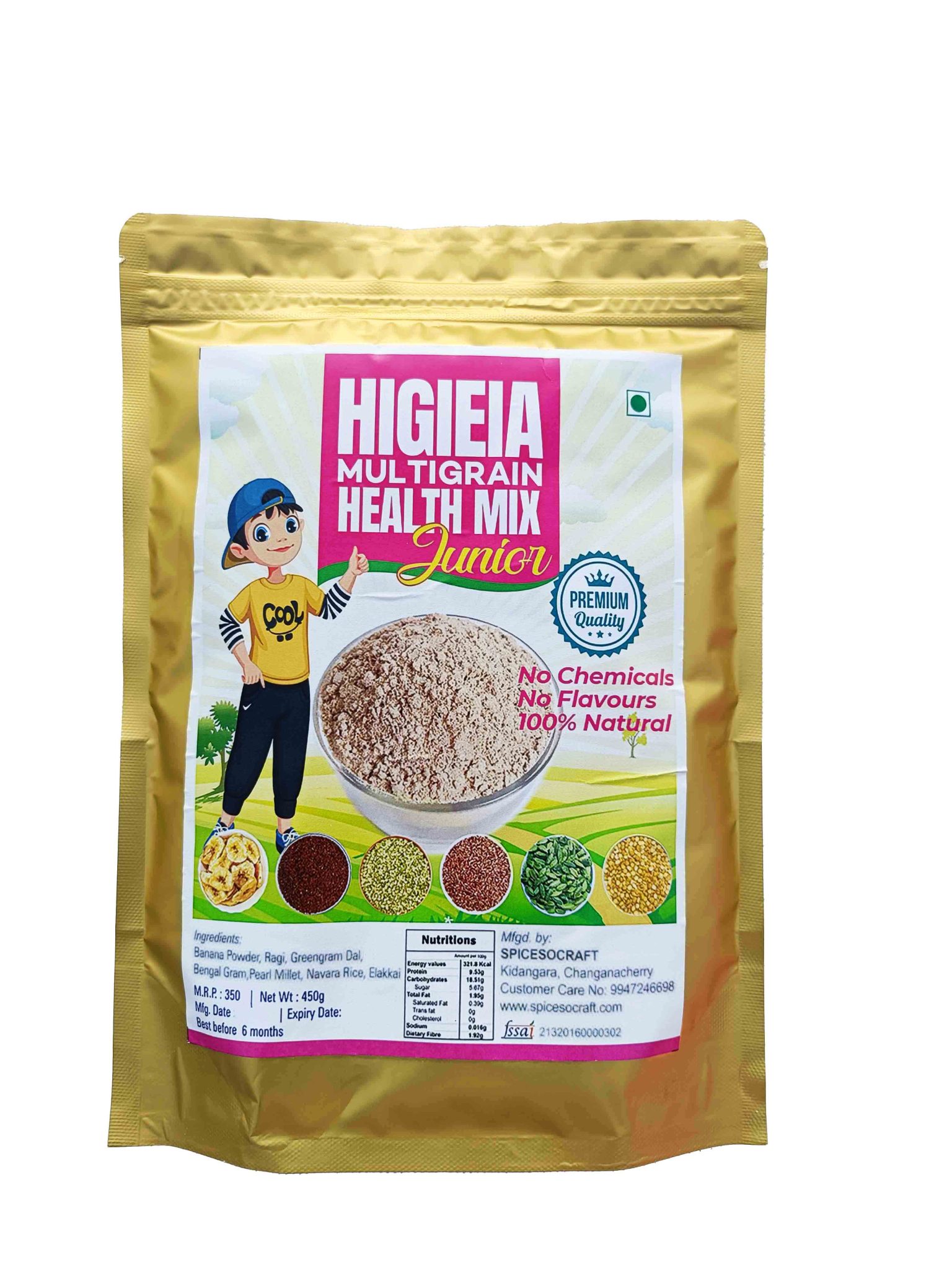 HIGIEIA MULTI GRAIN HEALTH MIX JUNIOR - Spice So Craft